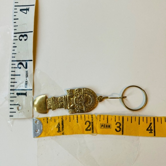 Peru | Other | Vintage Peru Souvenir Keychain Gold Precolumbian Motif ...
